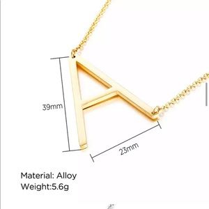 Jewelry | Rose Gold Color Letter P Name Initial Necklace | Poshmark